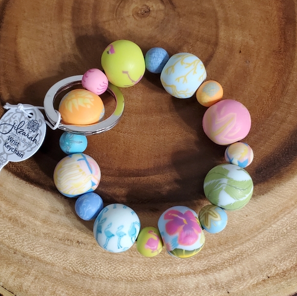 Jilzarah | Accessories | Tahiti Jilzarah Clay Bead Wrist Keychain ...